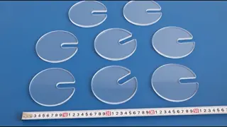 Clear optical quartz sheets with outstanding UV transmission.