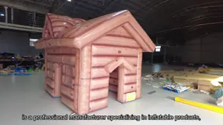 Commercial Inflatable Log Cabin Tent for Party Rentals