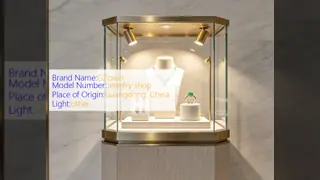 Custom LED Jewelry Display Case for Luxury Retail Stores