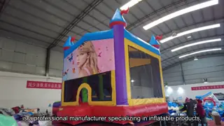Pixel Theme Inflatable Bouncer Slide Rental Business