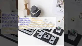 Premium Wooden Jewelry Display Set for Boutique Stores