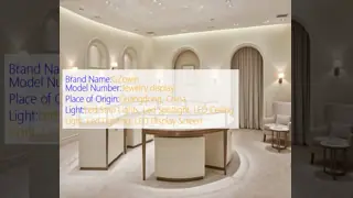 Luxury Round LED Jewelry Display Case for Retail Stores