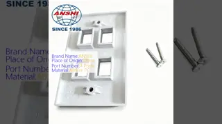 ANSHI US Standard Wall Mount Face Plate for Network Setup