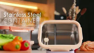 Premium Stainless Steel Meal Prep Container with Divider