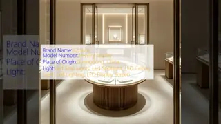 Custom Curved Jewelry Display for Luxury Retail Stores