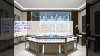 Custom Jewelry Island Cabinet Secure Retail Display Solution