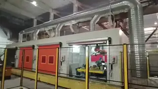 Metal Robot Guard Worker Safety Fence Warehouse Welded Wire Mesh Fence