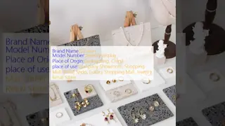 Elegant Wood Jewelry Display Stands for Retail Stores