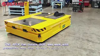 6T Capacity Trackless Transfer Trolley,Professional Battery Automatic Guided Vehicle