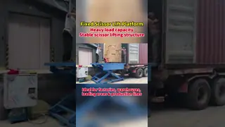 Heavy-Duty Fixed Scissor Lift Platform | Built for Industrial Lifting