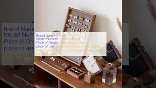 Premium Wood Jewelry Display Stands for Trade Shows