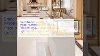 Luxury Curved Jewelry Display Island for Premium Retail Stores