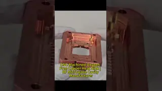 CNC Machined Oxygen Free Copper Heat Sink | RF Microwave Cavity Manufacturer