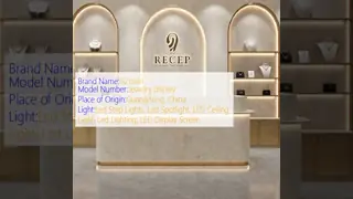 Luxury Custom Jewelry Shop Counter with LED Lighting