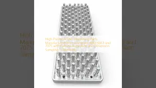 Custom CNC Milled Aluminum Pin Fin Heat Sinks for Cooling