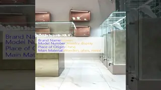Luxury Custom Jewelry Showcase with LED Lighting