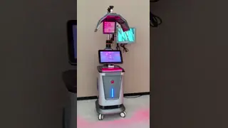 Red Laser Therapy Machine Hair Regrowth Scalp Care Refreshing Touch Screen hair growth treatment mac
