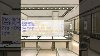 Luxury Wood Jewelry Showcase for Boutique Retail Stores