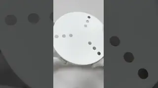 Perforated White Ceiling Canopy Plate Pendant Light Suspension Hardware for Lamps and Cable Hanging