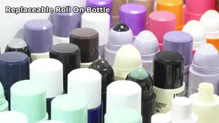 Replaceable Gemstone Roll-on Bottle Empty Cosmetic Container For Deodorant