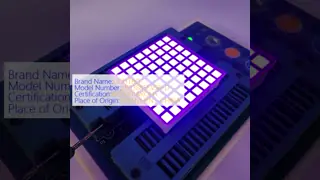 Ultra Bright Purple LED Dot Matrix Display for Elevators
