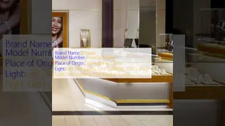 Modern Luxury Jewelry Showcase with LED Lighting