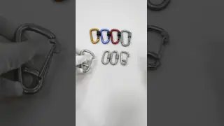 Silver Oval Spring Gate Carabiner Metal Snap Hook Connector for Bags Straps and Cable Loops