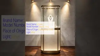 Modern LED Jewelry Showcase Premium Retail Display