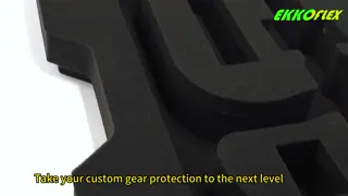 CNC EVA foam lining insert engraving