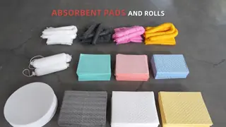 Melt-blown Polypropylene Absorbent Pads & Rolls for Oil, Water and Chemical Spill Response