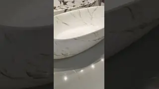 Solid Stone Soaking Tub for Luxury Villa & Hotel Bathroom
