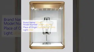 Luxury Gold Jewelry Display Case for Premium Retail Stores