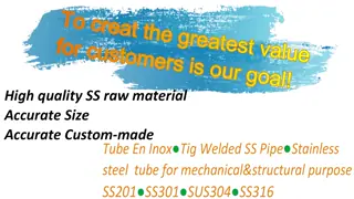 201 304 316 Stainless Steel Round & Square Tube | VVINSCO Factory