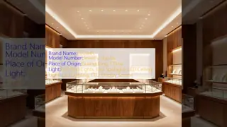 Luxury Jewelry Island Display Cabinet Custom Retail Solution