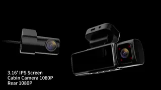 Dashcam 4K 1080P Cabin Rear Recording Built in WiFi and GPS for Cars