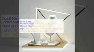 Luxury LED Necklace Display Stand for Jewelry Stores