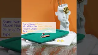 Luxury Velvet Ring Display Stand for Elegant Jewelry Storage