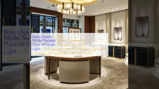 Luxury Walnut Jewelry Display Turnkey Store Solution