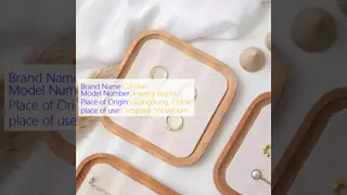 Elegant Real Wood Jewelry Display Racks for Retail Stores