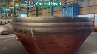 Custom Large Carbon Steel Conical Head For Pressure Vessels & Silos