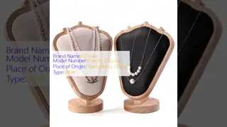 Elegant Walnut Jewelry Display Rack For Retail Stores