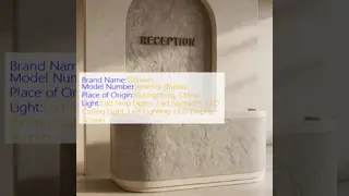 Luxury Stone Texture Jewelry Display Counter with LED Lights