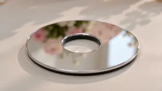 Ring shaped acrylic mirror