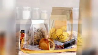 Custom Bakery Bread Bags with Clear Window and Tin Tie