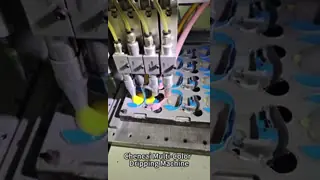 Multi-Color Automatic Silicone PVC Dripping Machine for Making Keychains Crafts