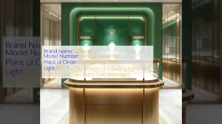 Luxury Green and Gold Jewelry Store Display Set