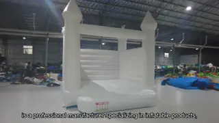 White Royal Castle Inflatable Jumper for Kids Events