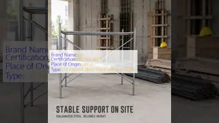 Heavy Duty Galvanized Ladder Frame Scaffolding System