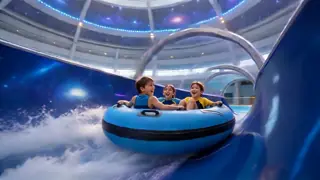 Space Galaxy Themed Raft Water Slide