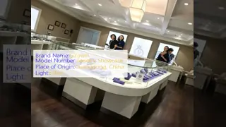Modern White Jewelry Store Interior Custom Display Solution